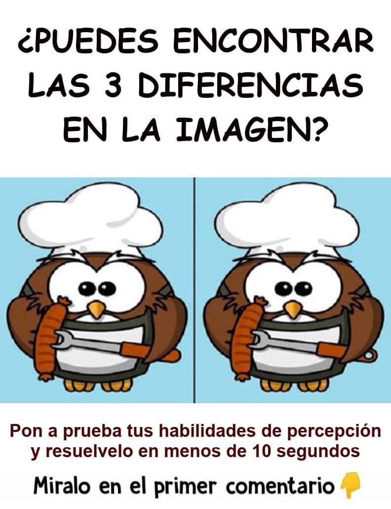 Prueba tus habilidades de percepción: ¿Puedes encontrar las 3 ...